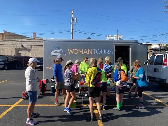 WomanTours trailers pull bike gear and women's history with pride ...